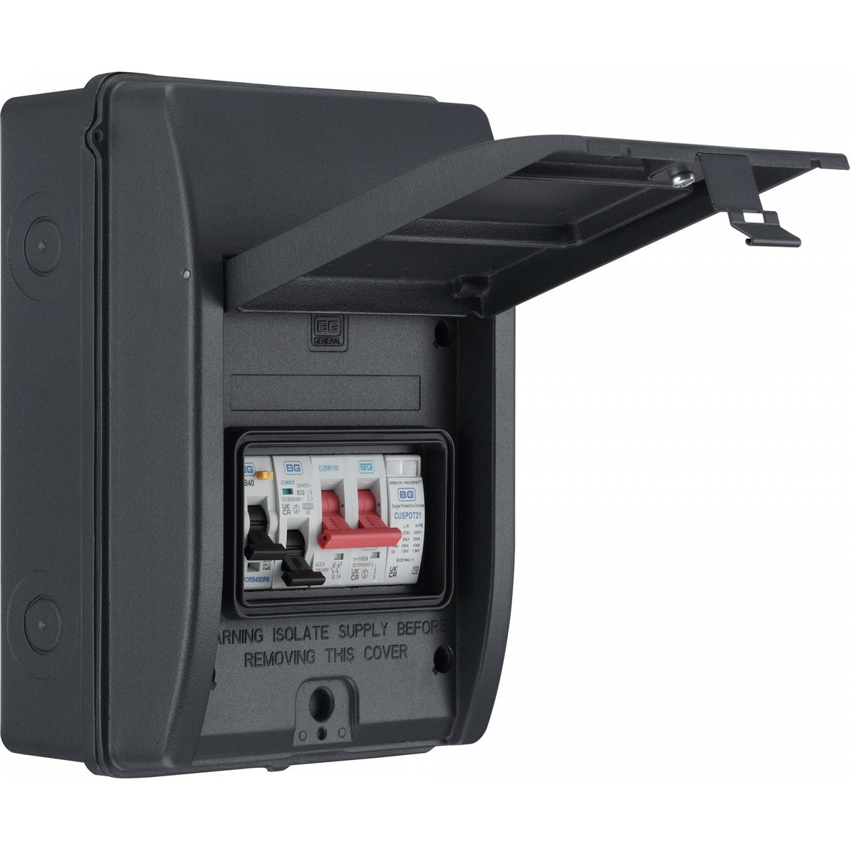 BG SyncEV CFEV1RDA-01 EV Charger Supply Unit with 40A RCBO & SPD IP65 ...